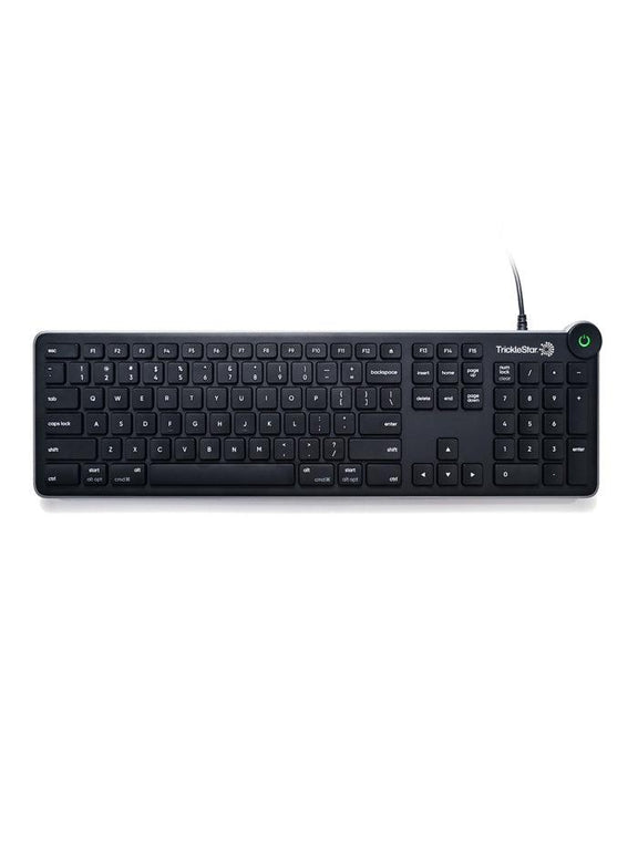 TrickleStar TS2602 Wired Keyboard with Radar Sensing Technology ,105-K